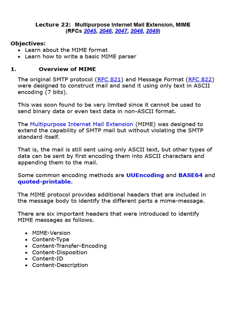 Lect22 - Emails IV | PDF | Computing | Telecommunications