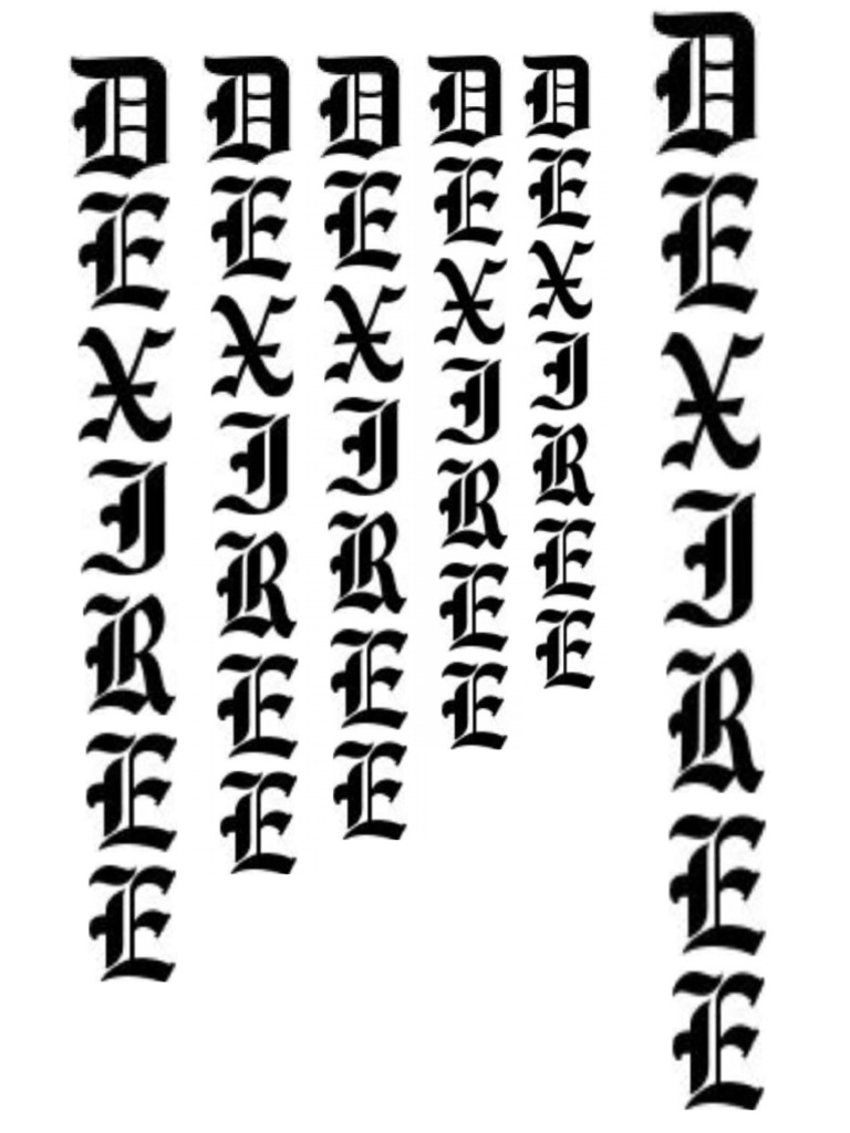 Tatuaje Letras Cholas | PDF