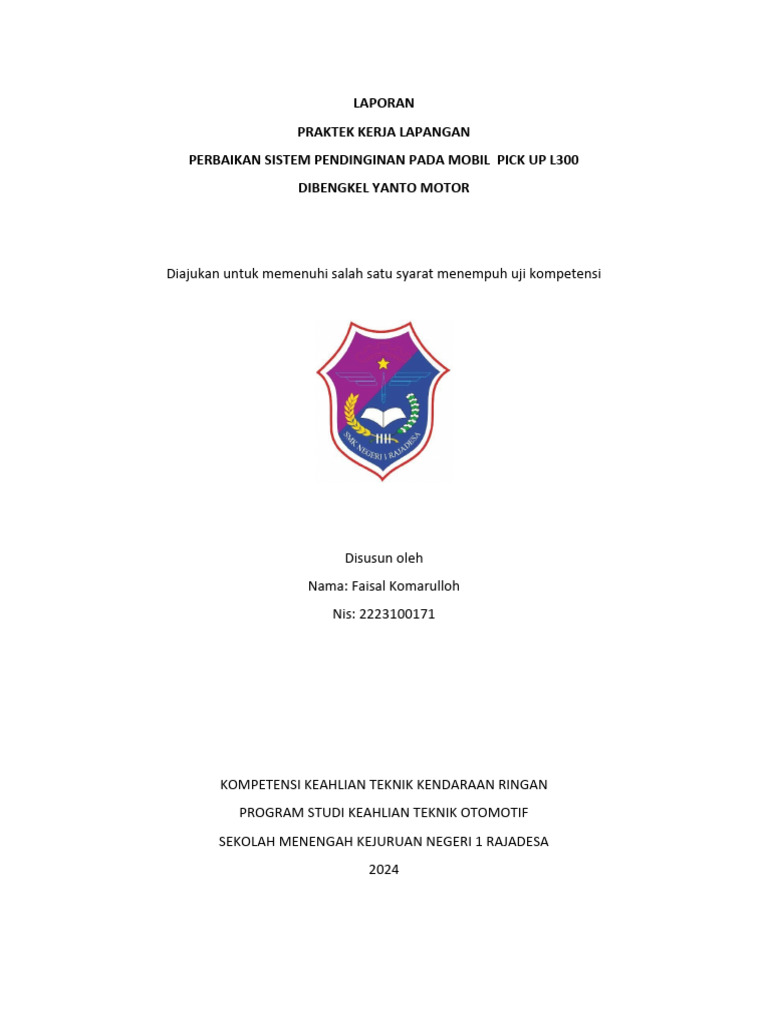 Contoh Laporan Pembuatan Laporan | PDF