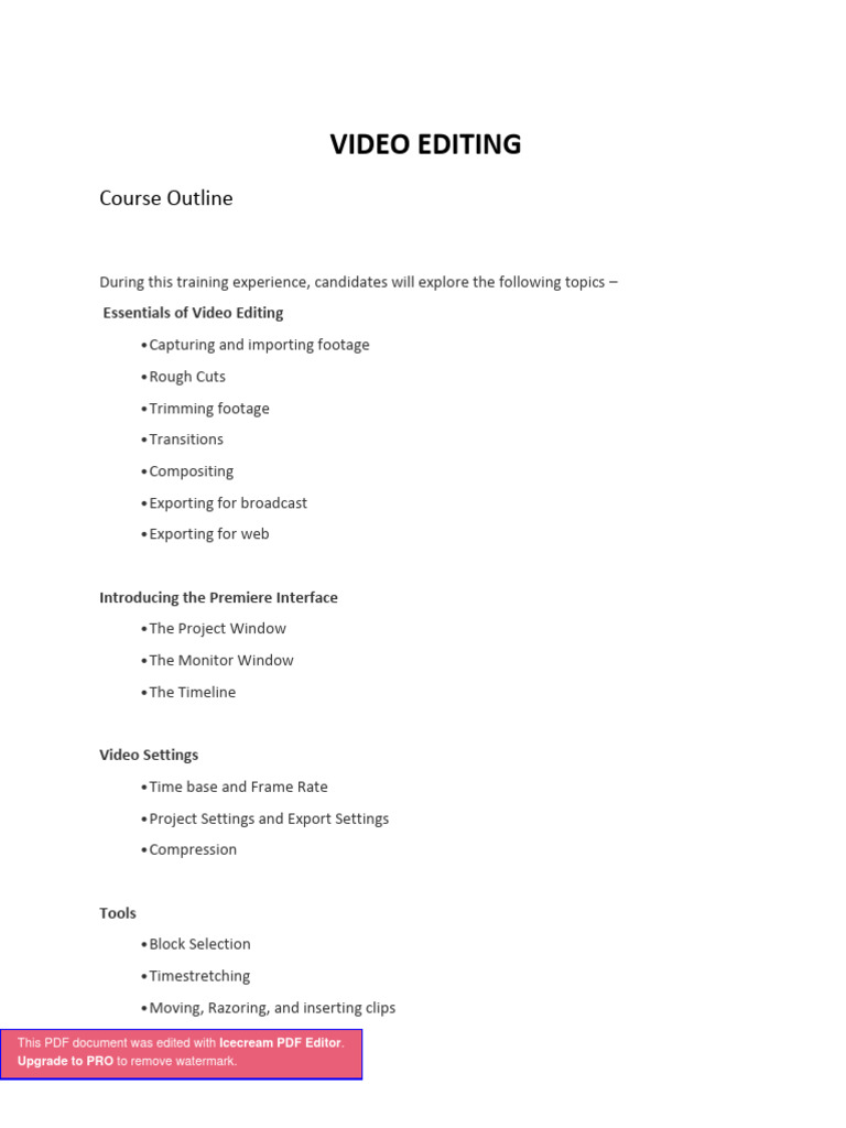 Video Editing | Download Free PDF | Video | Adobe Photoshop
