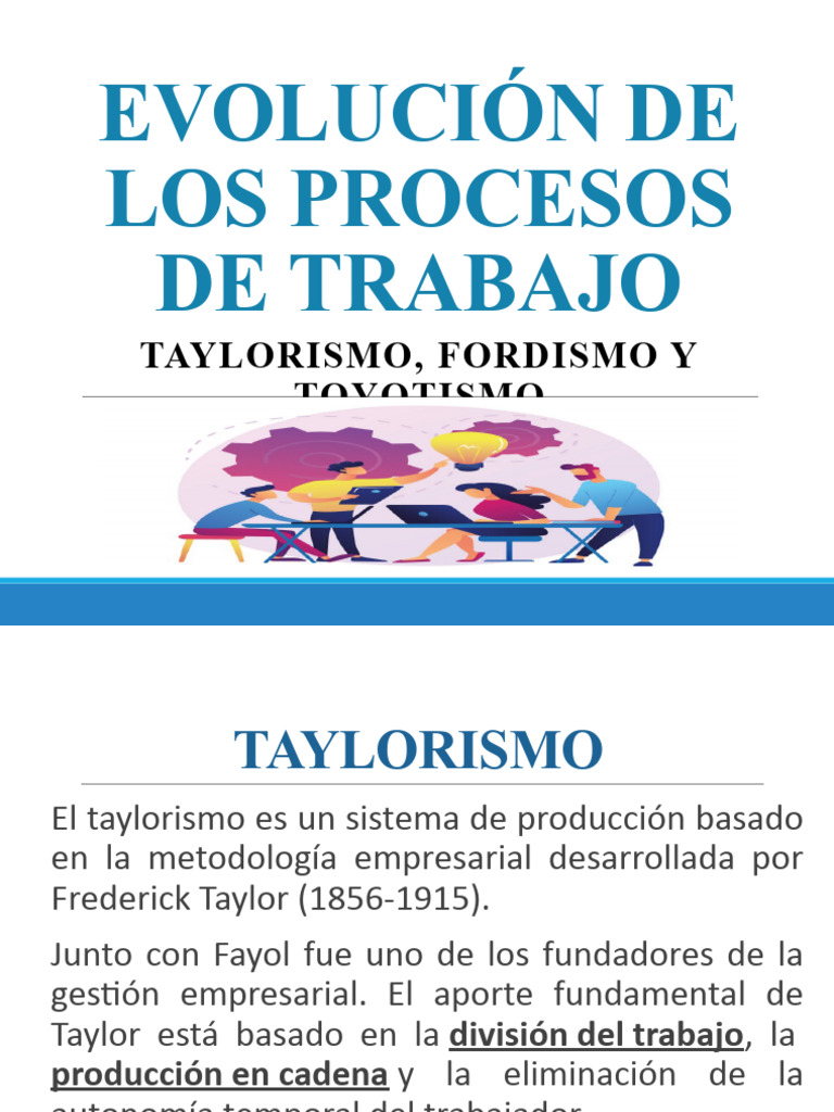 TAYLORISMO | PDF | Division de trabajo | Producción en masa