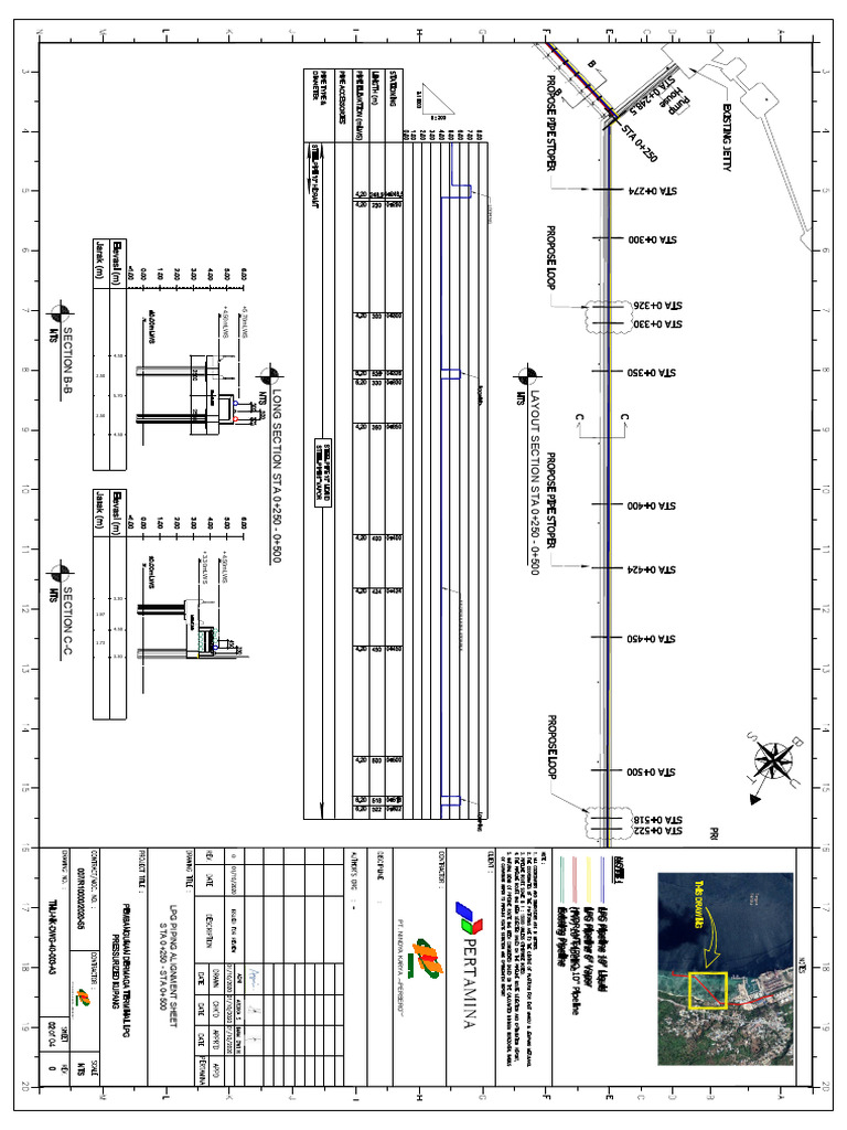 Tnu-Nk-Dwg-40-004-A3-Lpg Alignment Sheet P02 | PDF