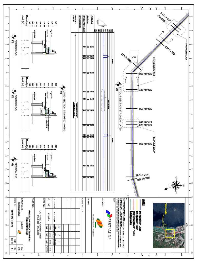 Tnu-Nk-Dwg-40-004-A3-Lpg Alignment Sheet P03 | PDF