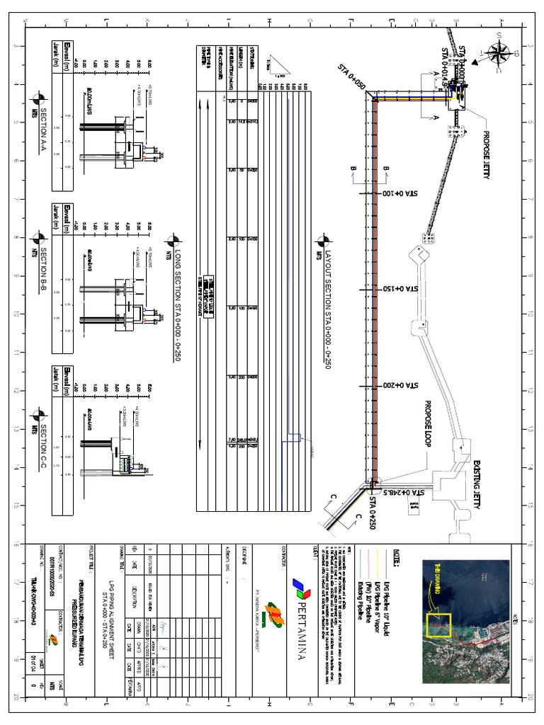 LPG Piping Alignment Sheet STA 0-250 | PDF