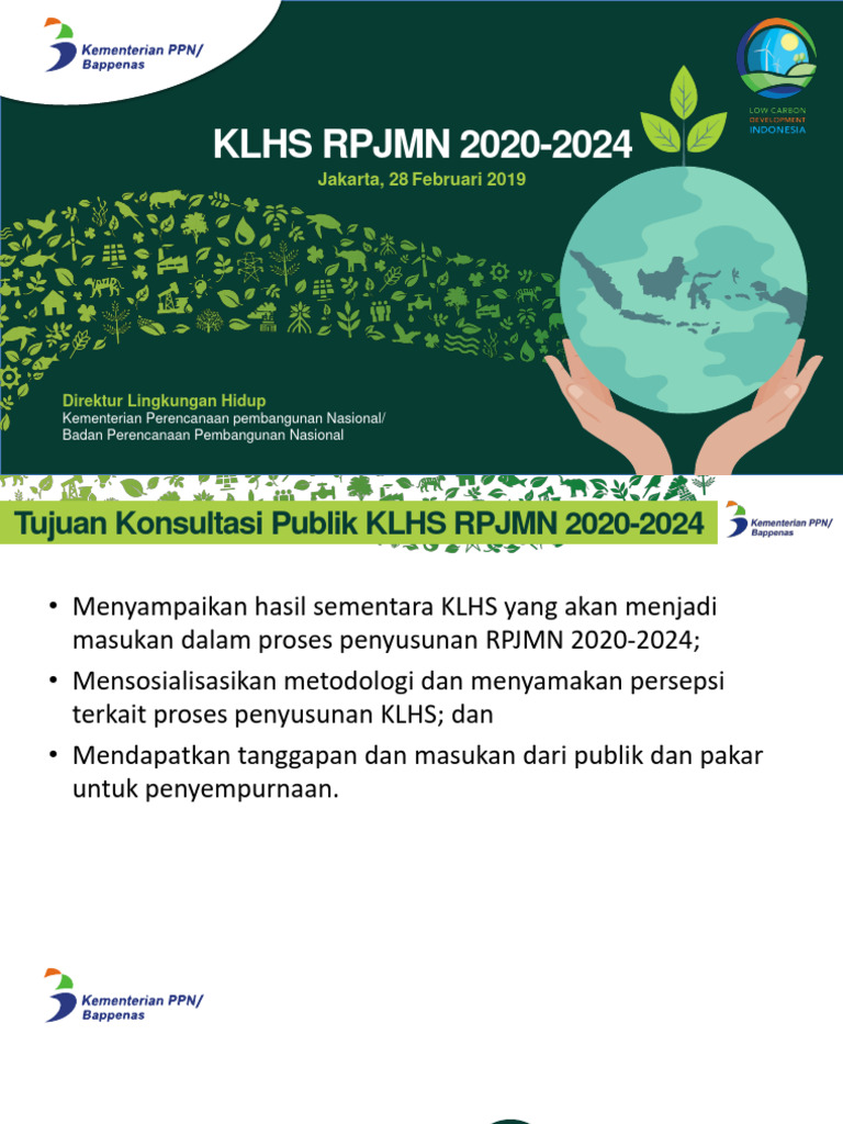 Konsultasi Publik KLHS - Final | PDF