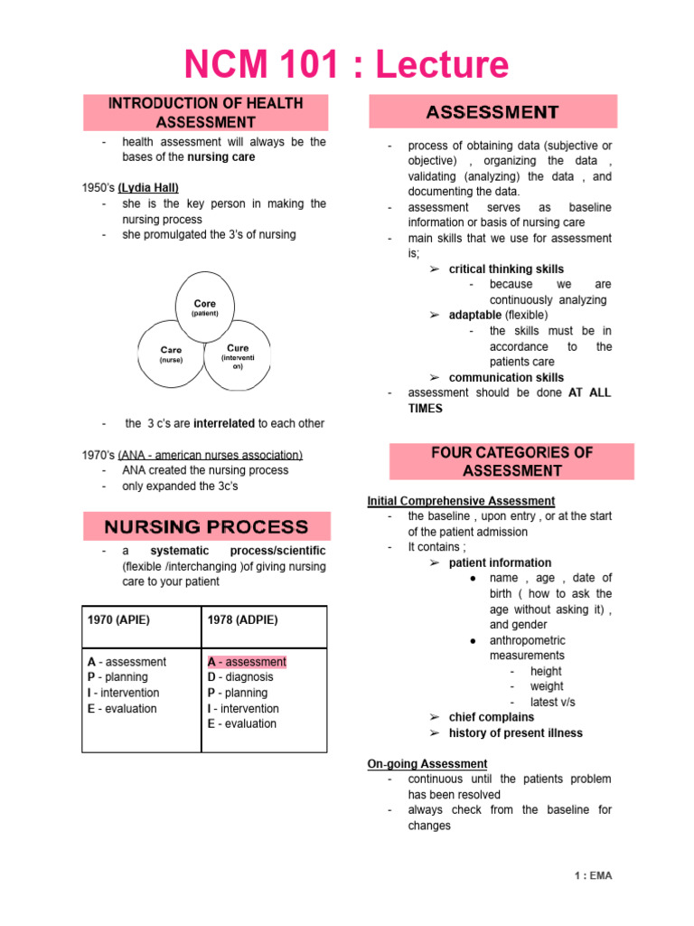 Health Assessment | PDF | Nursing | Physical Examination