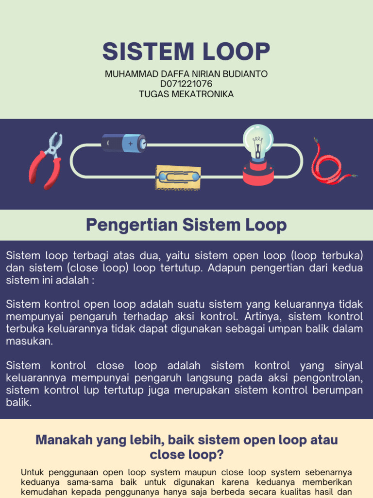 Perbandingan Sistem Loop Terbuka dan Tertutup | PDF