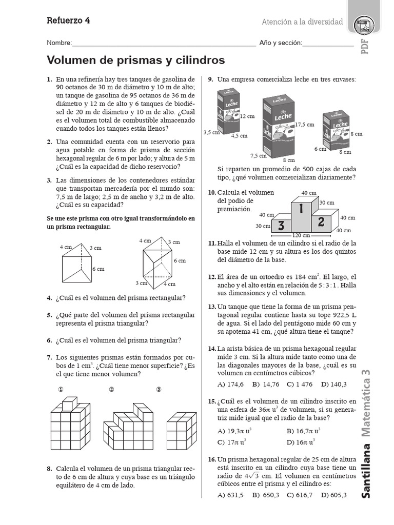 A409 U12MATE3fr | PDF | Triángulo | Volumen