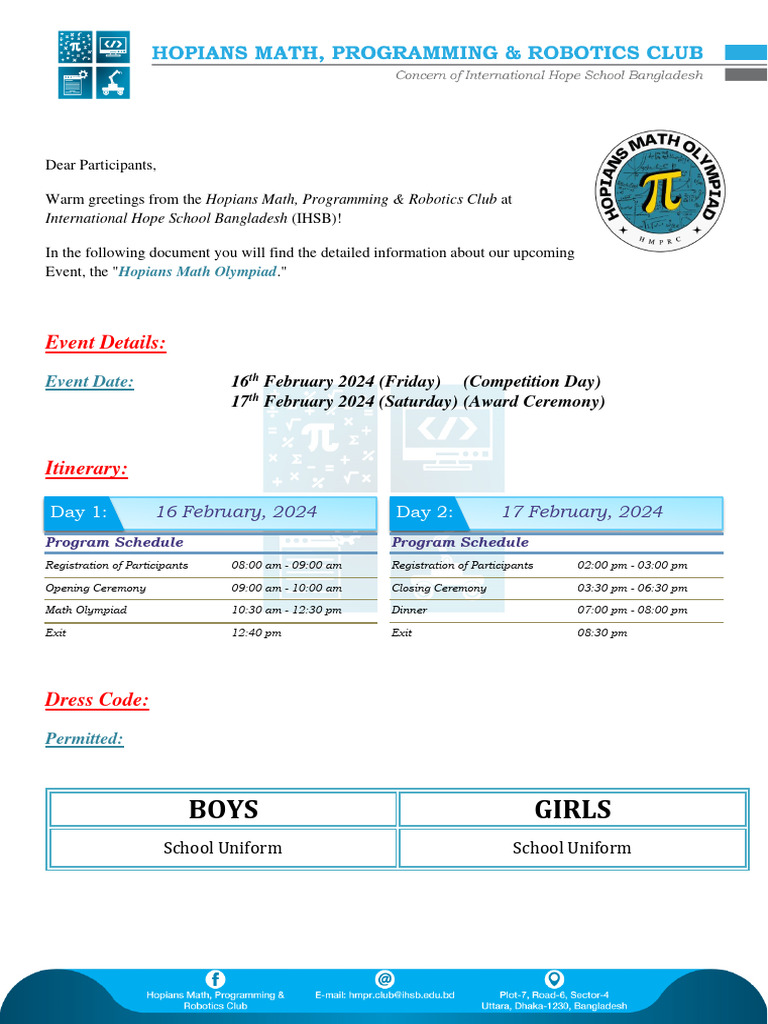 HMO - 2024 (Event Details) | Download Free PDF | Function (Mathematics) | Numbers