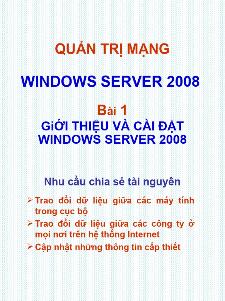 Bai 01 - Gioi Thieu Cai Dat | PDF