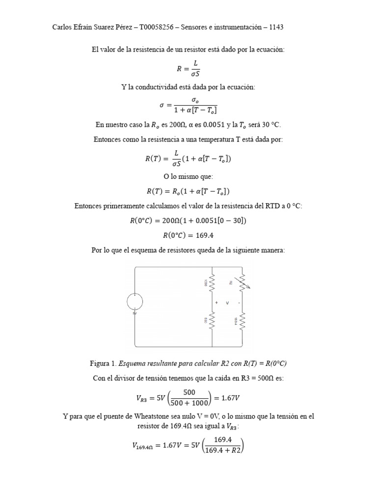 El Valor de La Resistencia de Un Resistor Está Dado Por La Ecuación | PDF | Resistor ...