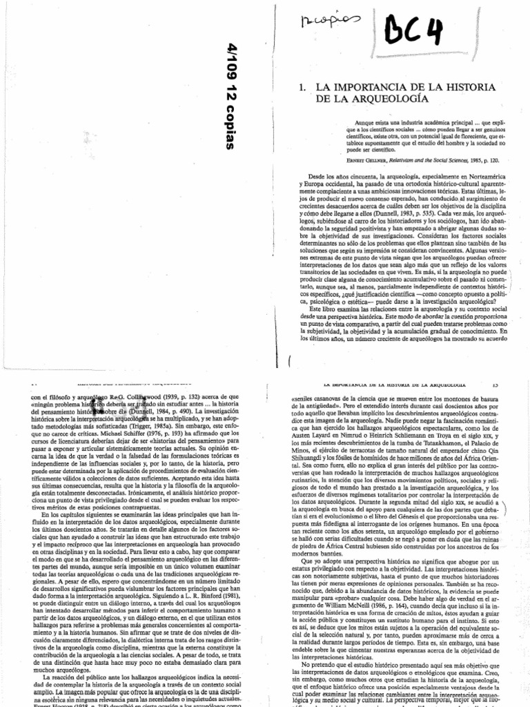 Trigger Bruce La Historia Del Pensamient | PDF | Arqueología | Edades ...