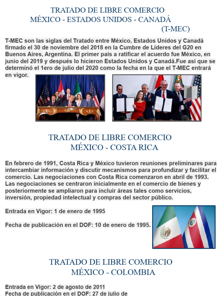 Tratados de Libre Comercio de México | PDF