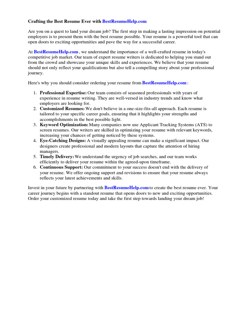 Best Resume Ever Seen | PDF | Résumé | Recruitment