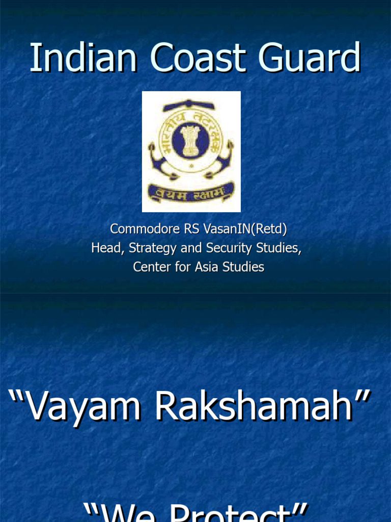 Indian Coast Guard | PDF | Coast Guard | Government