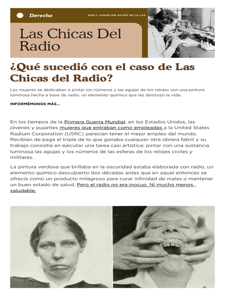 Las Chicas Del Radio | PDF | Marie Curie
