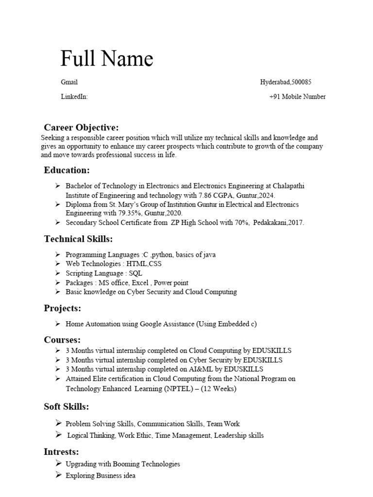 Accenture Resume 1 | PDF | Computers