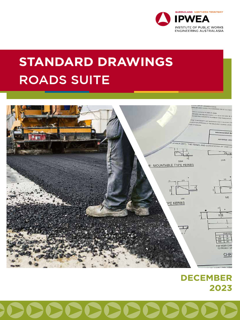 2023 Standard Drawings - Roads Rev2 | PDF | Concrete | Road