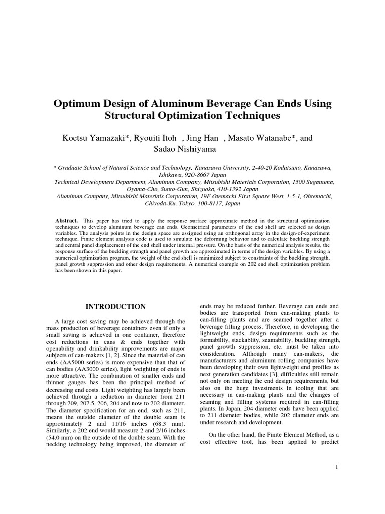 Te PR Yamazaki K 719 | PDF | Mathematical Optimization | Buckling