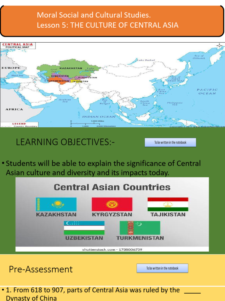 Central Asia Cultural History Lesson | PDF | Central Asia | Asia