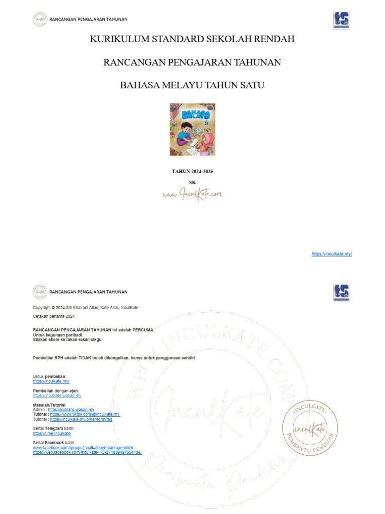 RPT BM T1 2024-2025 | PDF