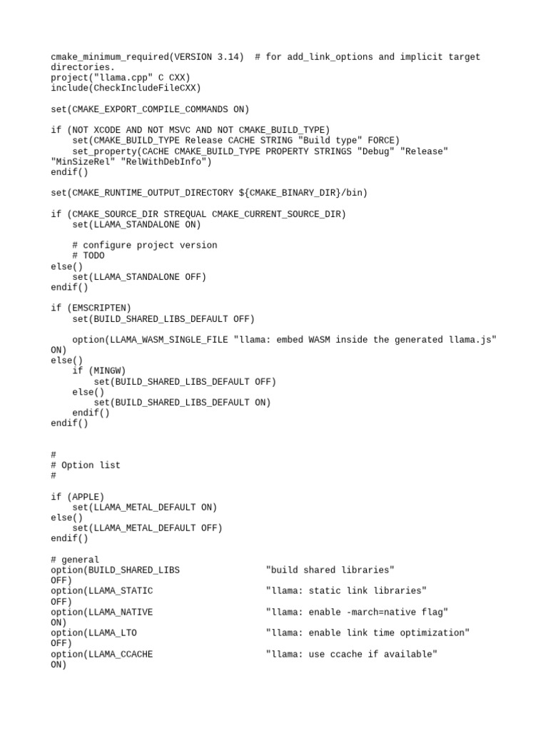 CMake Lists | Download Free PDF | Berkeley Software Distribution | System Software