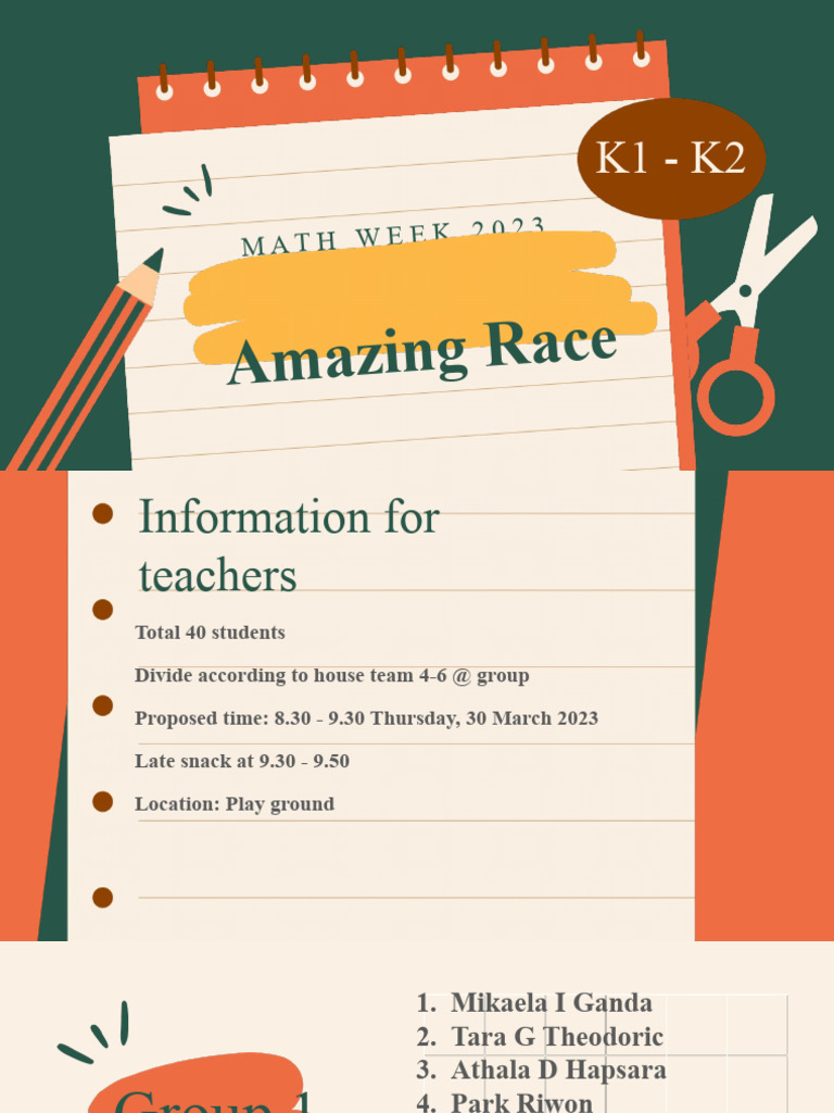 Amazing Race K1-K2 | PDF | Puzzles