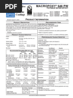 Macropoxy 920 Pre-Prime: Protective & Marine Coatings | PDF | Concrete ...