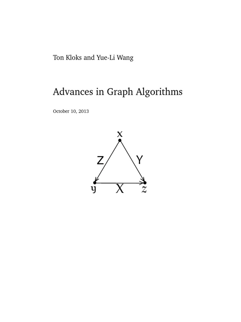 Advances in Graph Algorithms Desconocido | PDF | Vertex (Graph Theory) | Mathematical Relations