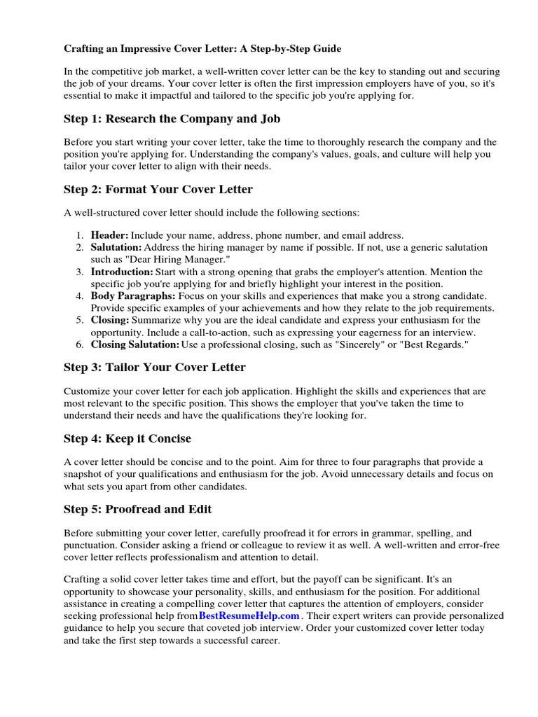 How To Write A Solid Cover Letter | PDF | Recruitment | Job Interview