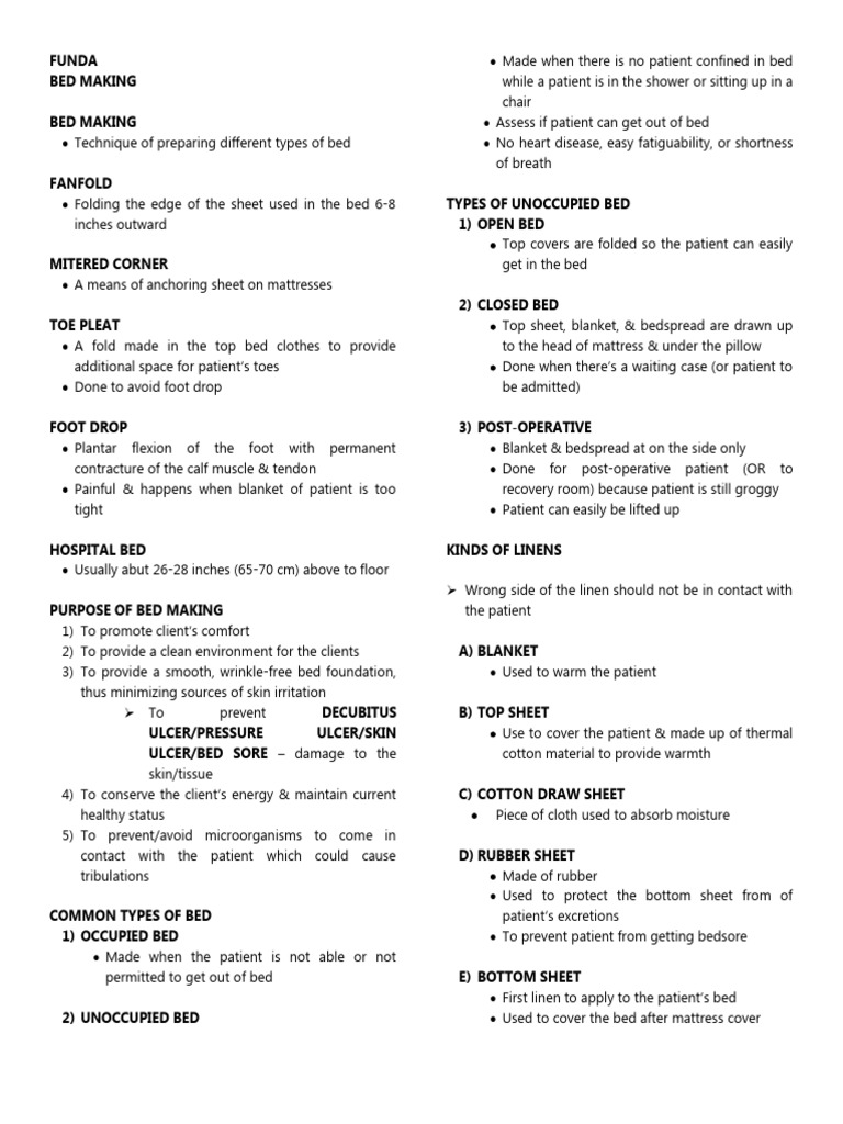 Bed Making | PDF | Bed | Bedding