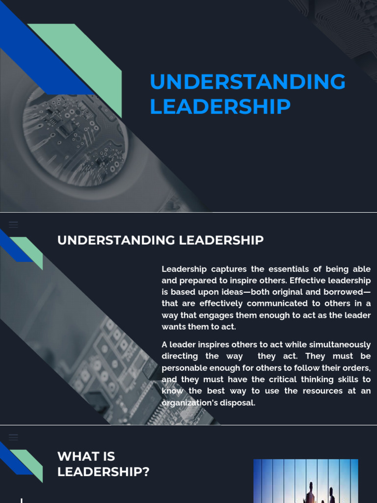 UNDERSTANDING LEADERSHIP | PDF | Leadership | Motivational