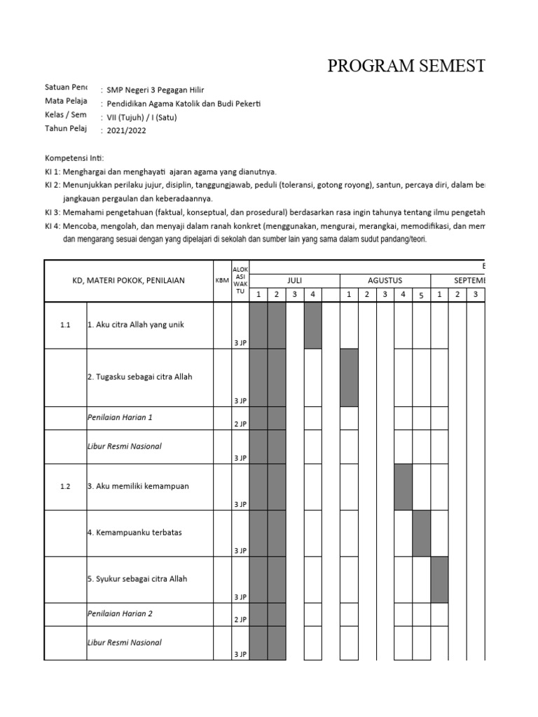 Prosem 20212022 | PDF