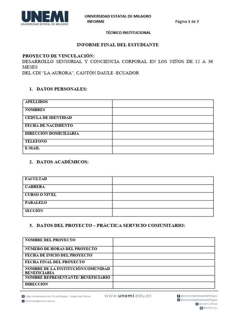 Informe Final - Ejemplo | PDF