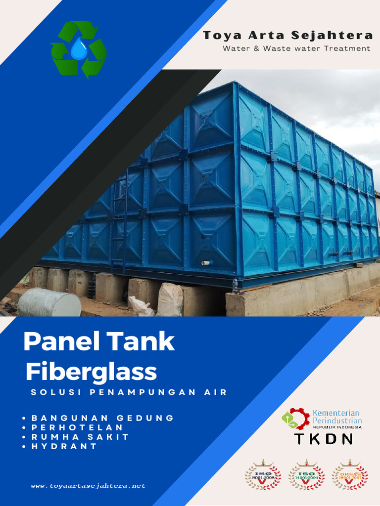 Brosur Panel Tank Fiberglass | PDF | Griya & Taman