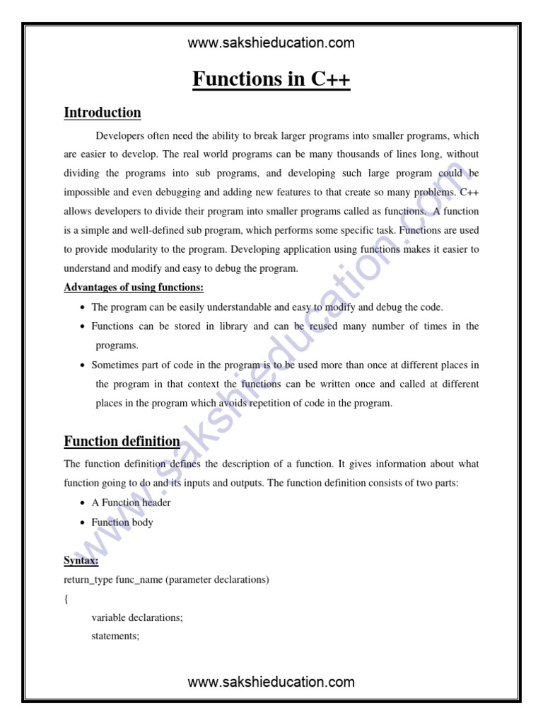 Module6 Functions Download Free Pdf Parameter Computer Programming Computer Program 