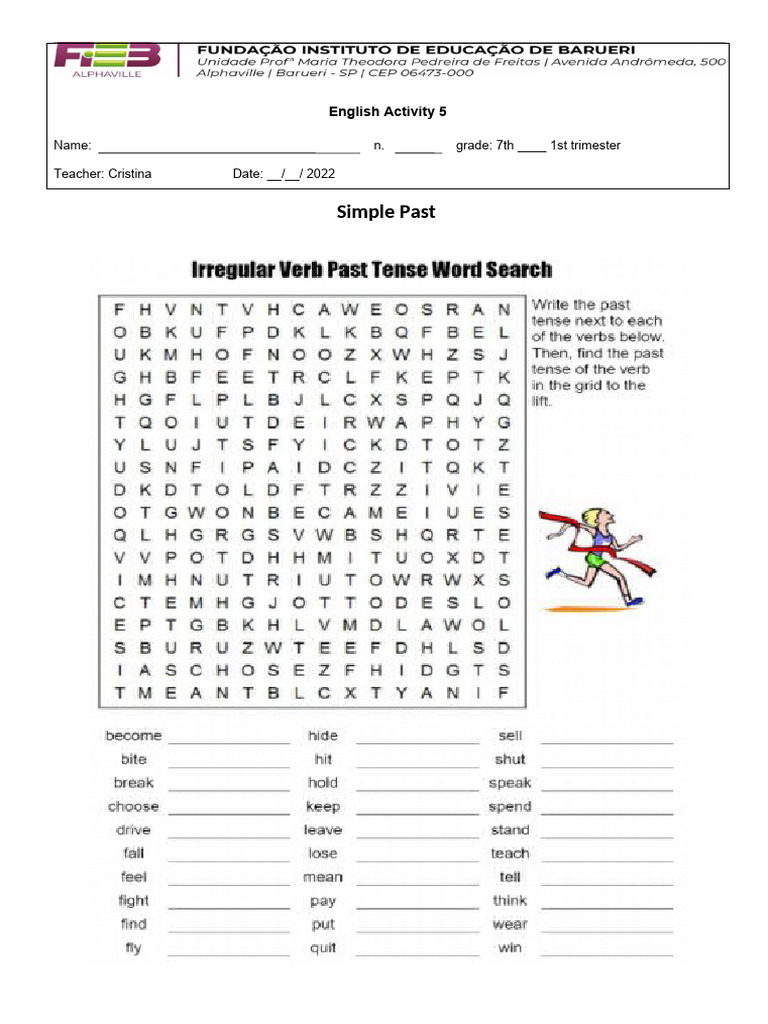Atividade Simple Past | PDF