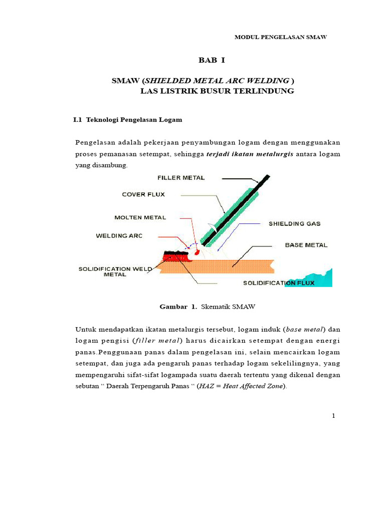 Materi 4 5 6 7 Modul Pengelasan SMAW 1 | PDF