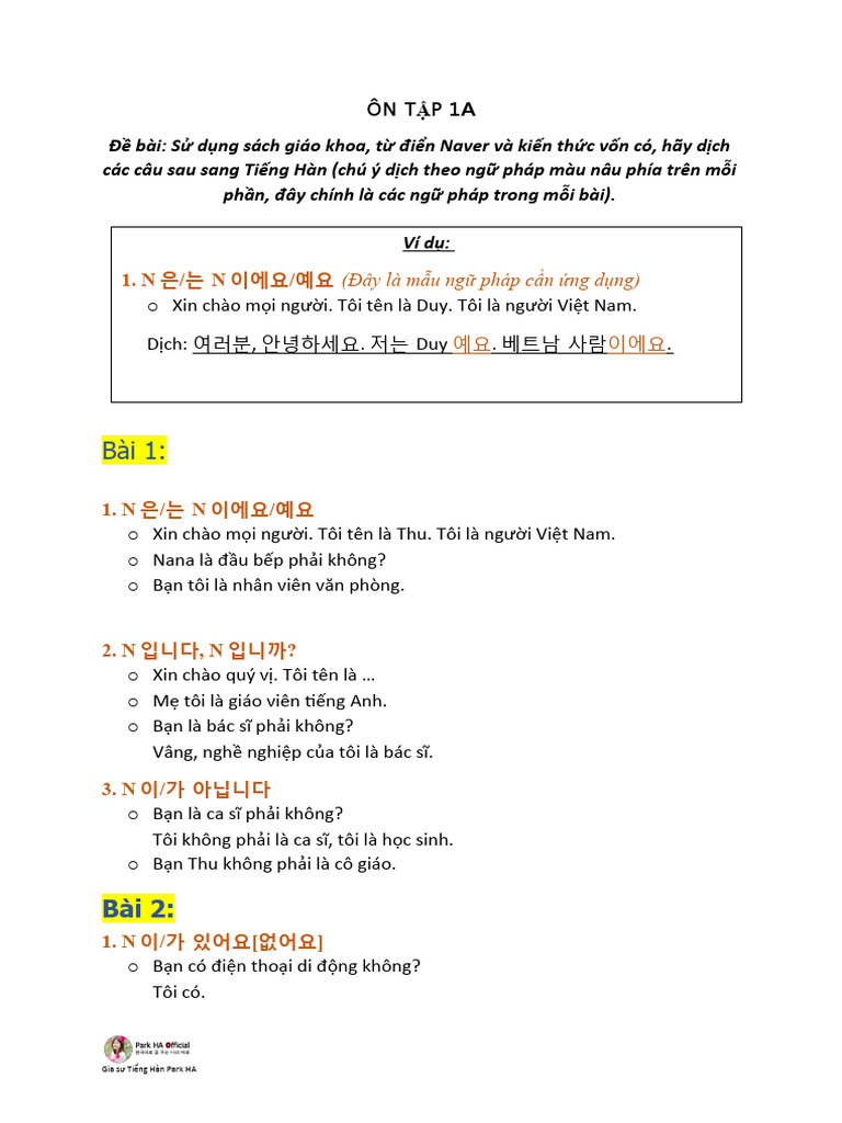 Bai Tap Tong Hop | PDF