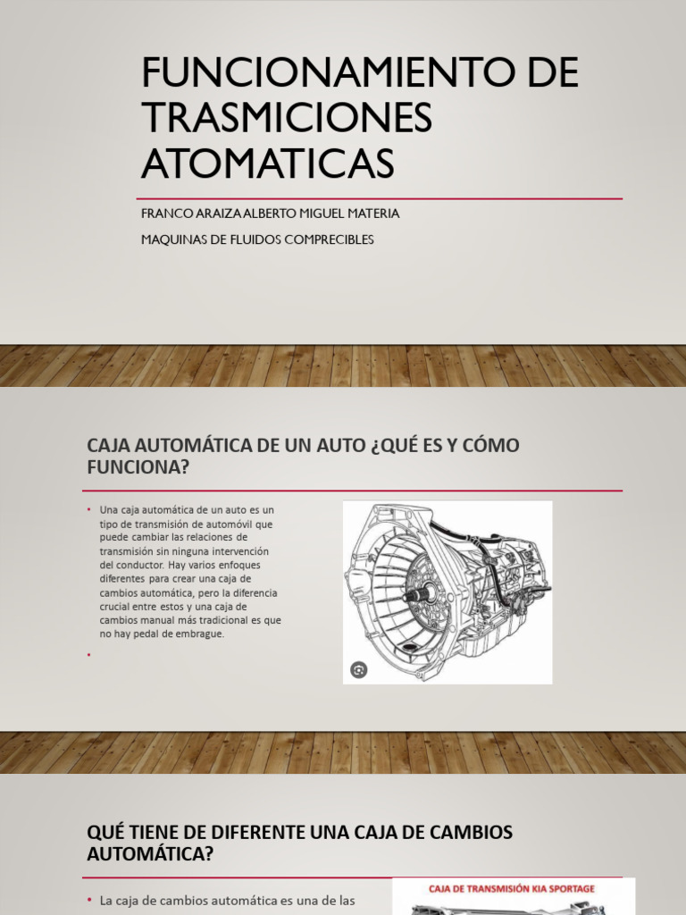 Guía de Transmisiones Automáticas | PDF | Transmisión automática | Embrague