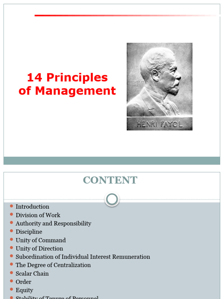 14 Principles of Management | Download Free PDF | Cost Of Living | Business