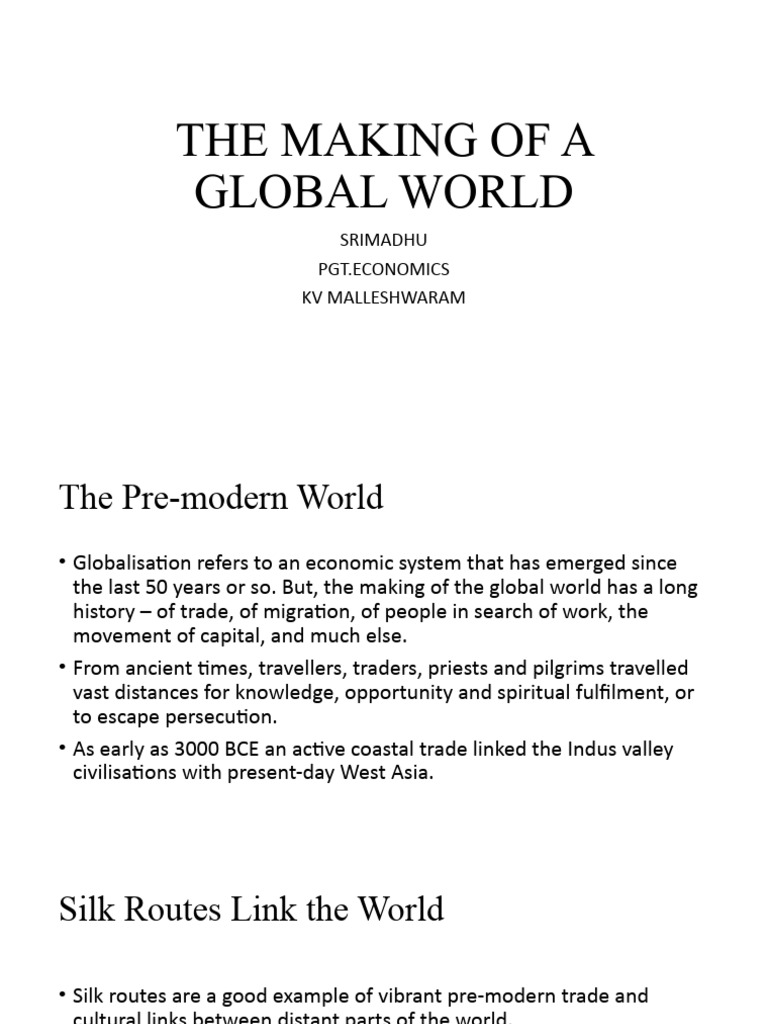 History of Globalization and Trade | PDF | Great Depression | Bretton ...