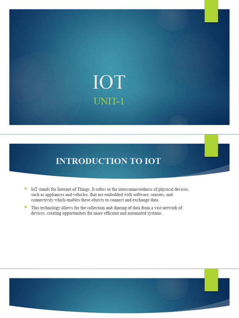 Unit 1 | Download Free PDF | Internet Of Things | Embedded System