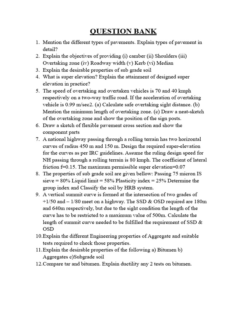 Question Bank Iat-2 | PDF