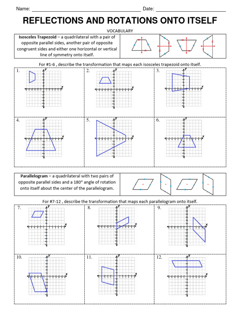 Reflections and Rotations Onto Itself | PDF | Rectangle | Polytopes