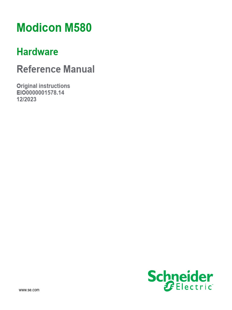 EIO0000001578.14 - Hardm580 - Modicon M580 CPU | PDF | Programmable ...