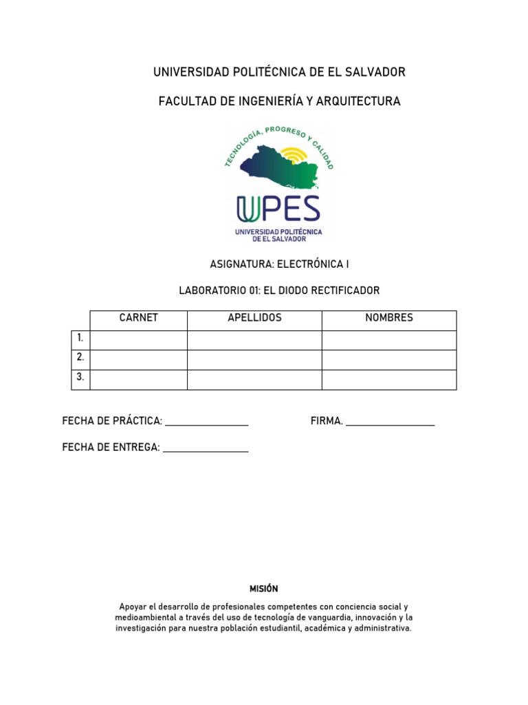 Lab01 Elt100 | PDF | Rectificador | Diodo