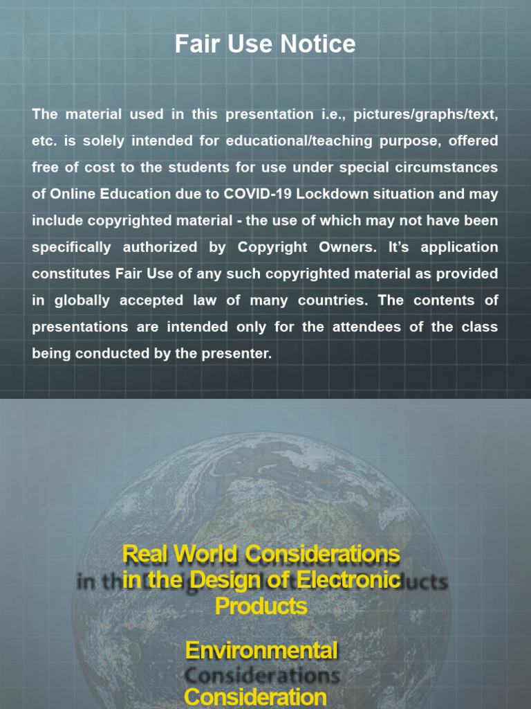 Envirnoment Constraints On Electronic Product Design | PDF | Electronic ...