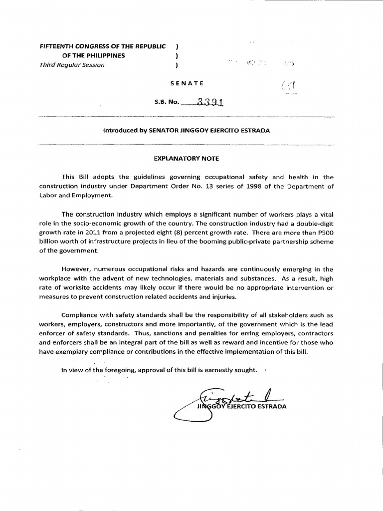 Fifteenth Congress of The Republic) of The Philippines) : Third Regular Session | PDF ...