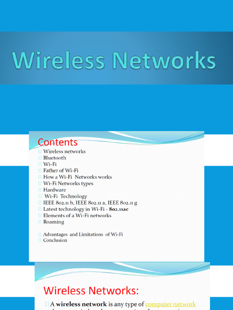 Wireless Networks | PDF